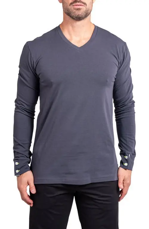 MACEOO Edison Ascension V-neck Long Sleeve T-shirt