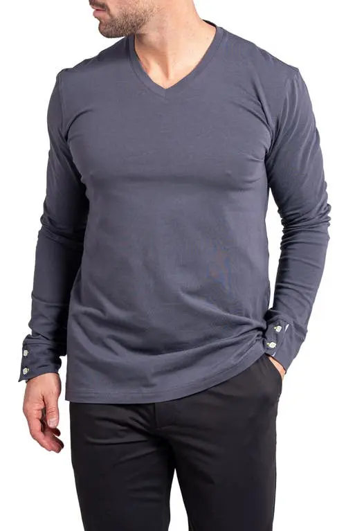 MACEOO Edison Ascension V-neck Long Sleeve T-shirt