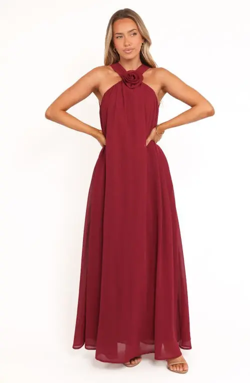 PETAL & PUP Melba Rosette Maxi Dress