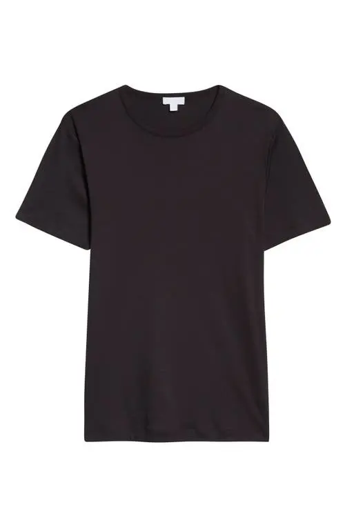 Sunspel Sea Island Cotton T-shirt - Black