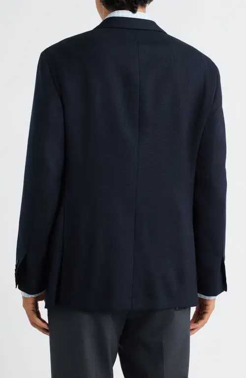 HERITAGE GOLD Water-resistant Stretch Wool Suit Jacket - Navy