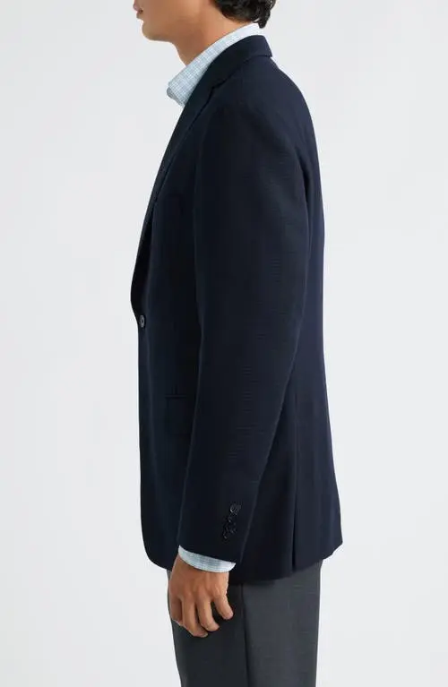 HERITAGE GOLD Water-resistant Stretch Wool Suit Jacket - Navy