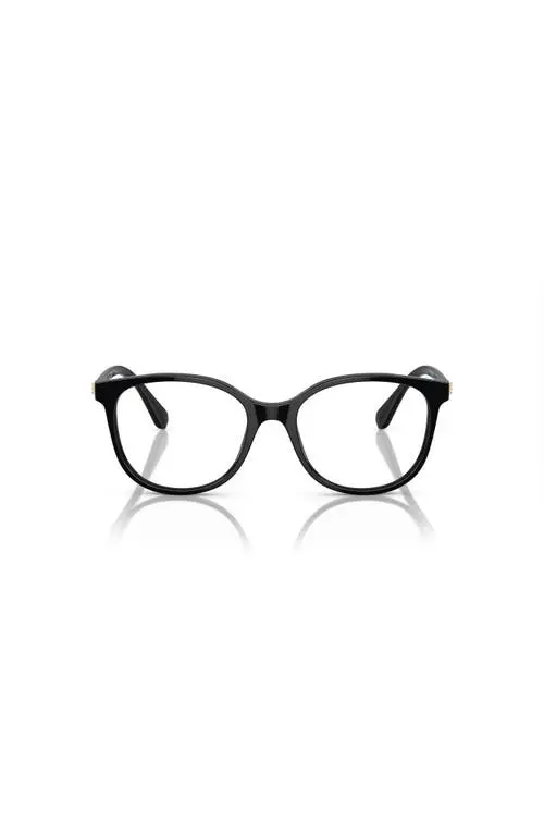 SWAROVSKI 53mm Square Optical Glasses - Black