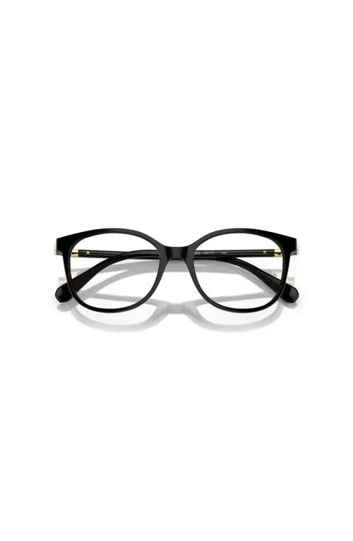 SWAROVSKI 53mm Square Optical Glasses - Black