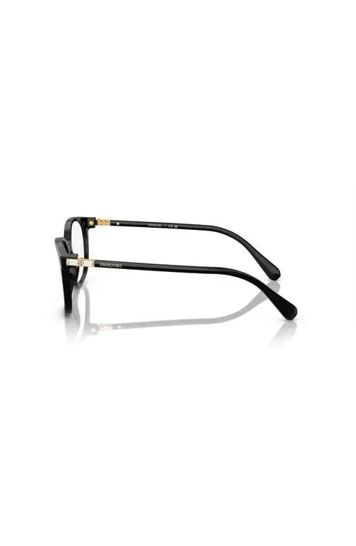 SWAROVSKI Square Acetate Eyeglasses - Black