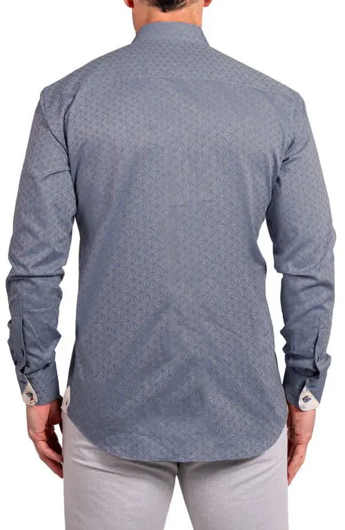 MACEOO Einstein Ascension Contemporary Fit Button-up Shirt - Grey