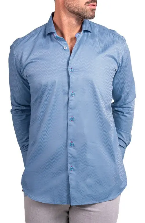 MACEOO Einstein Ascension Contemporary Fit Button-up Shirt - Grey