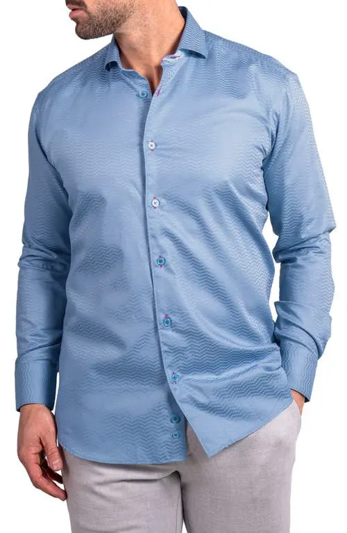 MACEOO Einstein Ascension Contemporary Fit Button-up Shirt - Grey