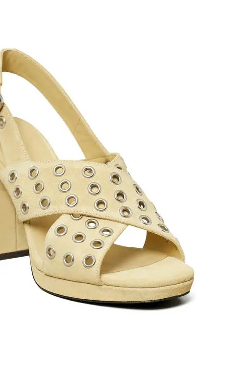 Tory Burch Slingback Platform Sandal - Praline