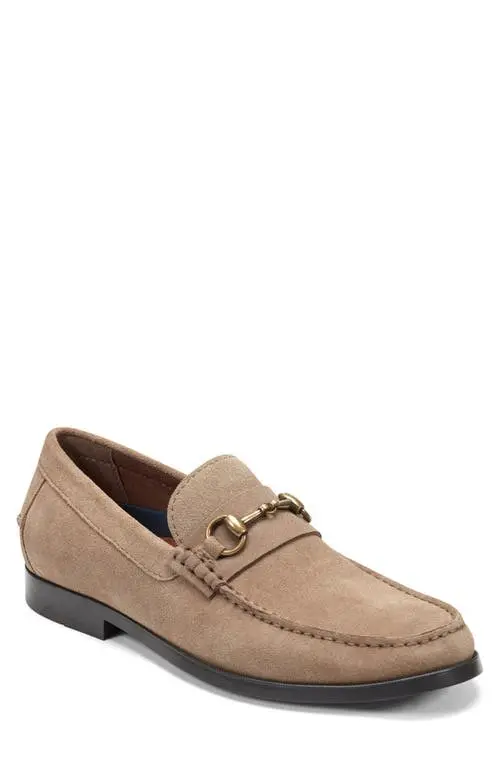 Rockport Classic Leather Loafers With Bit Detail - Taupe