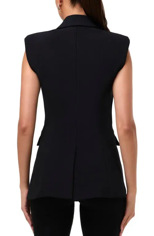 Naked Wardrobe Sleeveless Ponte Blazer Vest