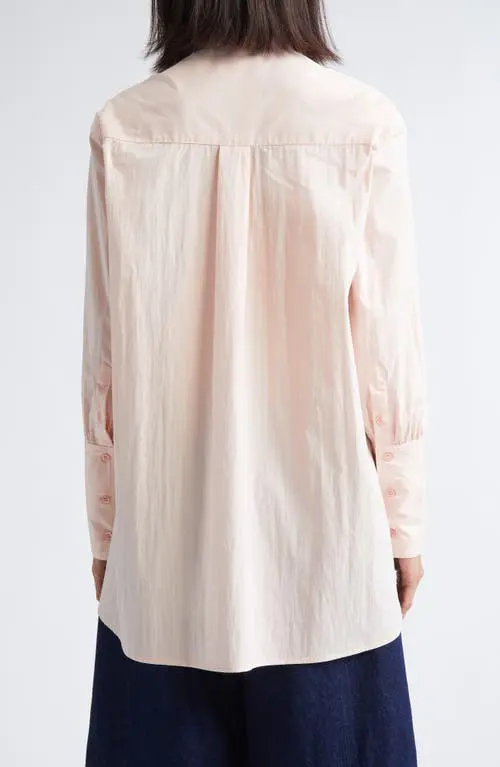 RENAISSANCE RENAISSANCE Karma Scrunched Cotton Poplin Button-up Shirt