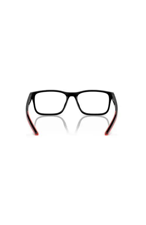 SCUDERIA FERRARI Rectangle Eyeglasses - Black