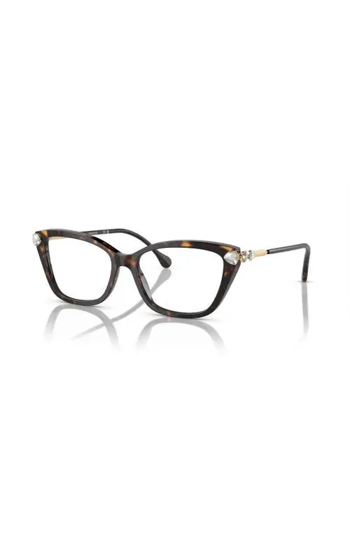 SWAROVSKI Cat Eye Optical Glasses - Tortoise