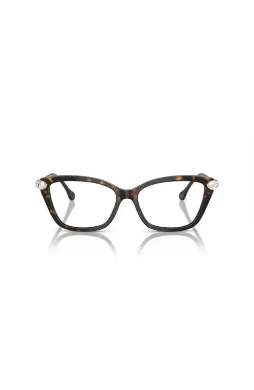 SWAROVSKI Cat Eye Optical Glasses - Tortoise