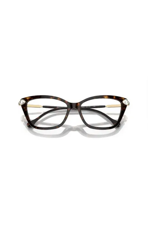SWAROVSKI Cat Eye Optical Glasses - Tortoise