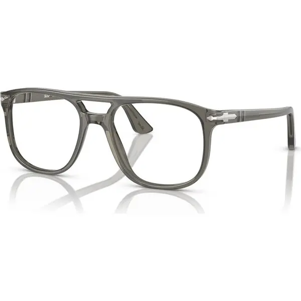 Persol 52mm Pilot Optical Glasses - Grey