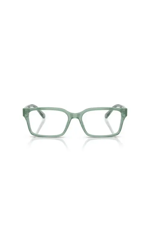 Emporio Armani 53mm Rectangle Optical Glasses - Green