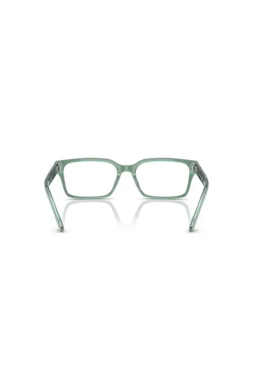 Emporio Armani 53mm Rectangle Optical Glasses - Green