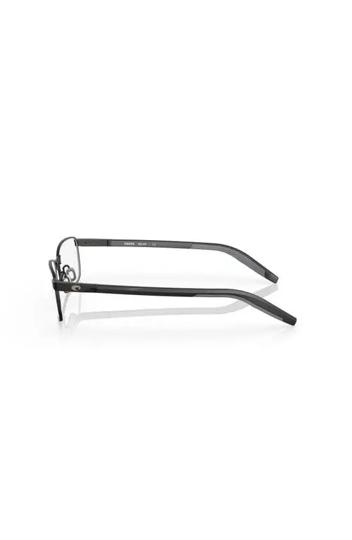 COSTA 53mm Rectangle Full Rim Eyeglasses - Black