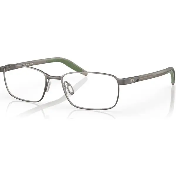 COSTA 53mm Rectangle Full Rim Eyeglasses - Grey