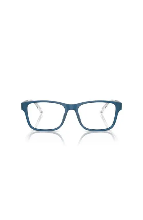 Emporio Armani 53mm Rectangle Optical Glasses - Blue