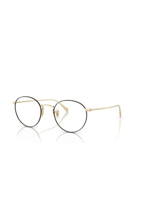 Oliver Spencer 50mm Phantos Optical Glasses - Gold/tortoise