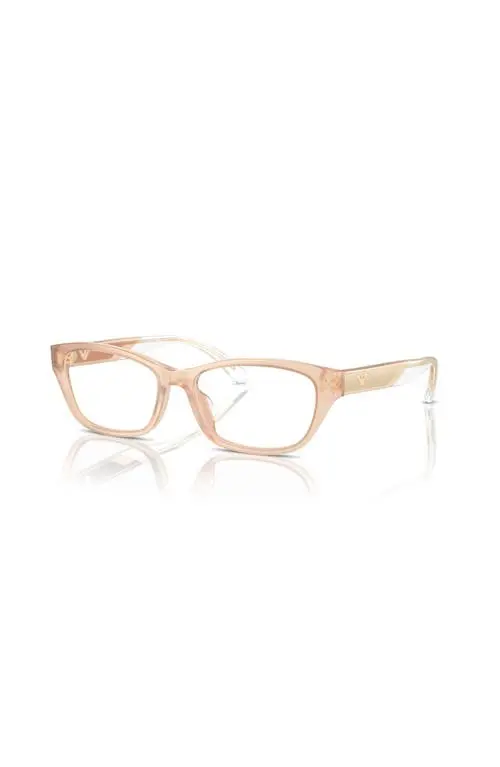 Emporio Armani 52mm Cat Eye Optical Glasses - Beige