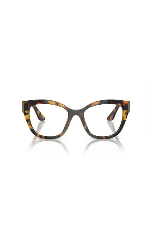 Miu Miu 54mm Square Optical Glasses - Tortoise