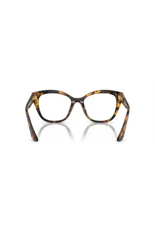 Miu Miu Square Acetate Eyeglasses With Logo Detail - Tortoise