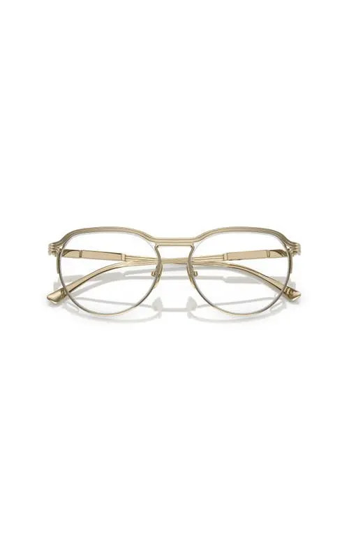 FERRARI Oval Optical Eyeglasses In Titanium