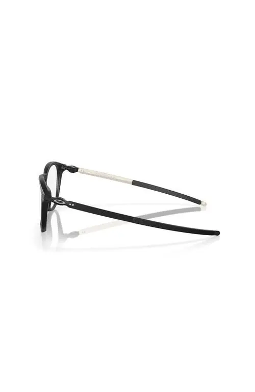 Oakley 52mm Round Full Rim Eyeglasses - Black