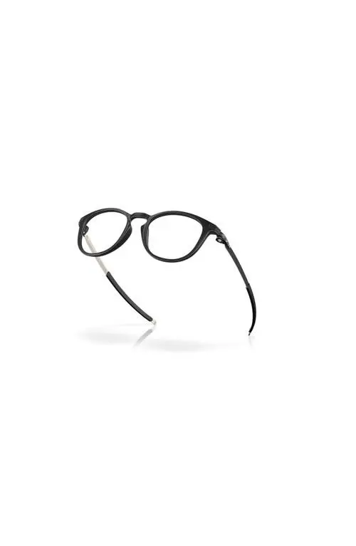 Oakley 52mm Round Full Rim Eyeglasses - Black