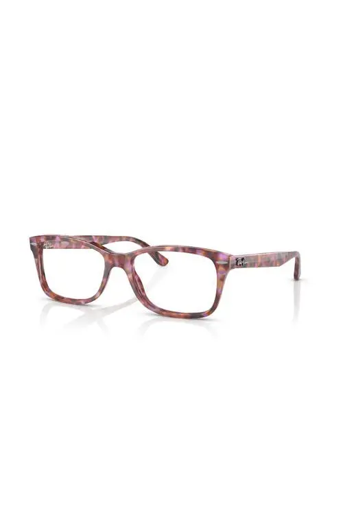 Ray-ban 55mm Square Optical Glasses - Red