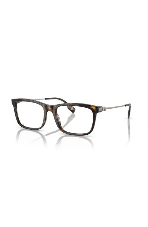 Burberry 53mm Rectangle Eyeglasses - Brown