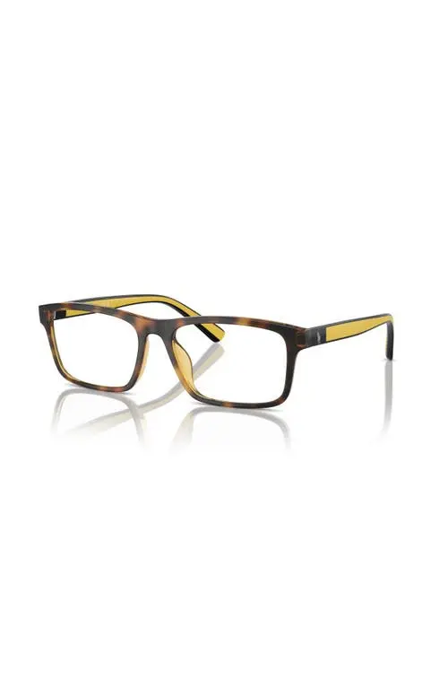Polo Ralph Lauren 54mm Rectangle Optical Glasses - Tortoise