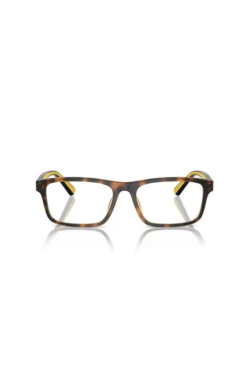Polo Ralph Lauren 54mm Rectangle Optical Glasses - Tortoise