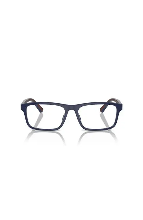 Polo Ralph Lauren 56mm Rectangle Full Rim Eyeglasses - Blue