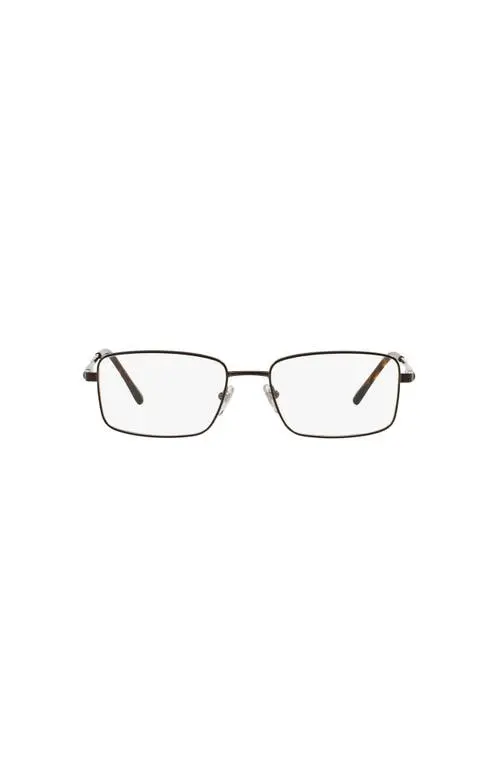 SFEROFLEX Rectangle Full Rim Eyeglasses - Black