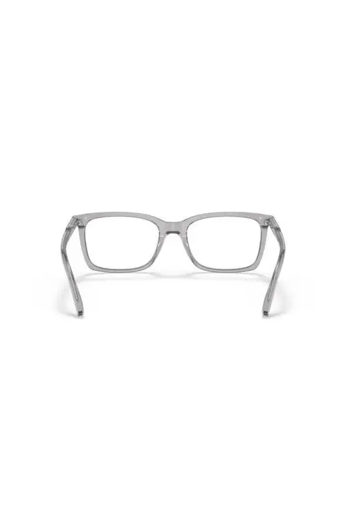 Brooks Brothers Square Full Rim Acetate Eyeglasses - Grey