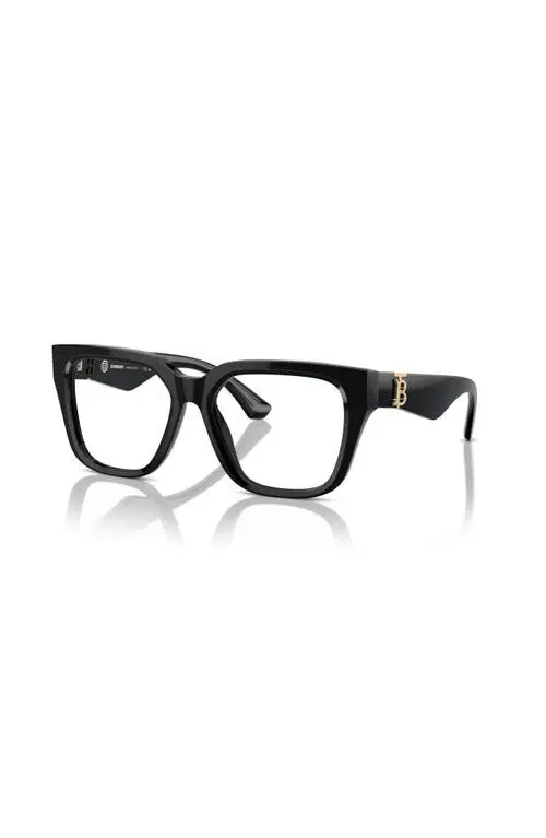Burberry 51mm Square Optical Glasses - Black