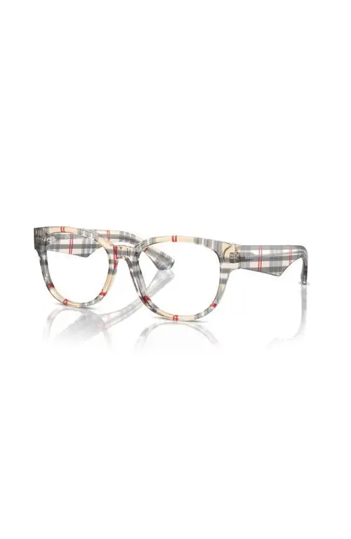 Burberry 51mm Phantos Optical Glasses - Tan/grey