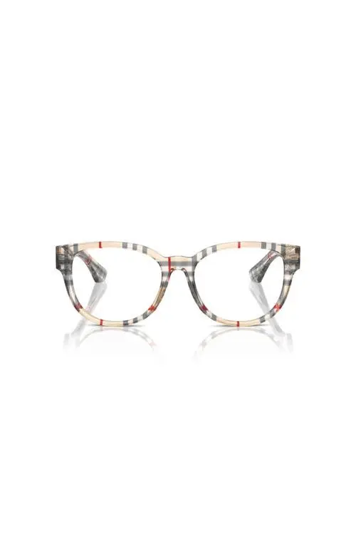 Burberry 51mm Phantos Optical Glasses - Tan/grey