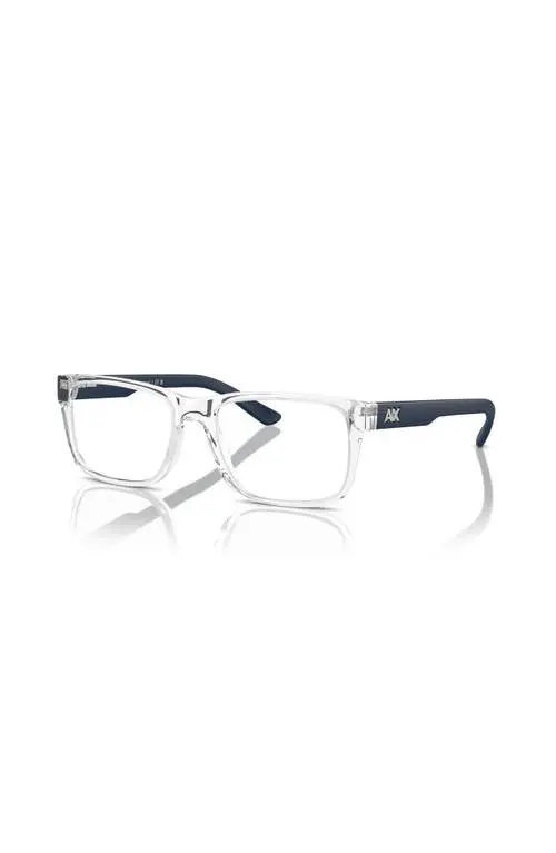 Armani Exchange 53mm Square Optical Glasses - Transparent
