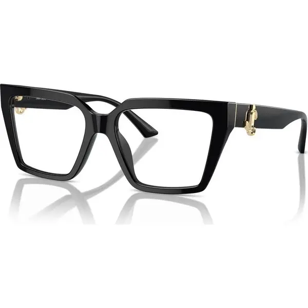 JIMMY CHOO 52mm Cat Eye Optical Glasses - Black