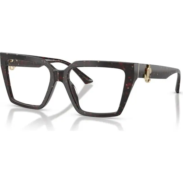 JIMMY CHOO Cat Eye Acetate Eyeglasses - Brown