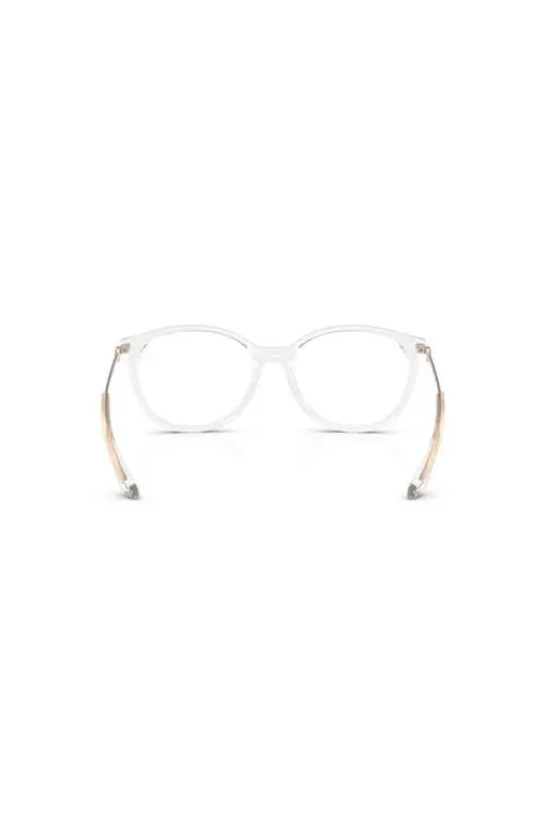 Armani Exchange 54mm Cat Eye Optical Glasses - Transparent