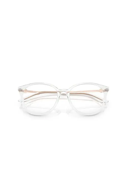 Armani Exchange 54mm Cat Eye Optical Glasses - Transparent