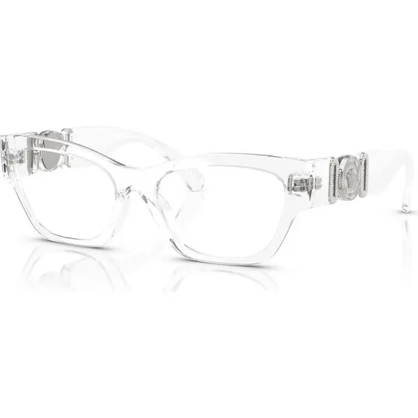 Versace 52mm Cat Eye Optical Glasses - Transparent