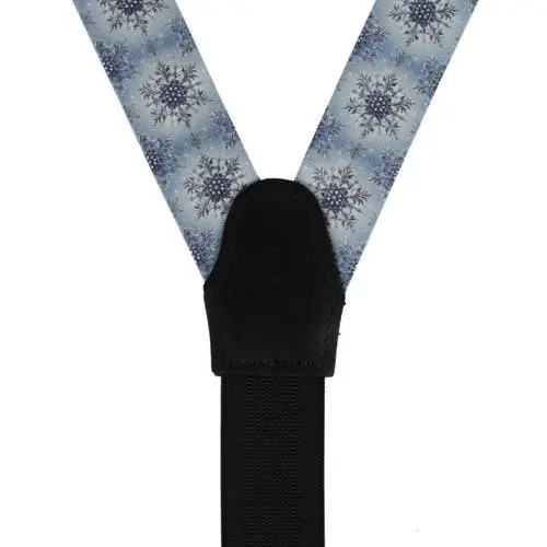 Trafalgar Silk Snowflake Braces - Light Blue